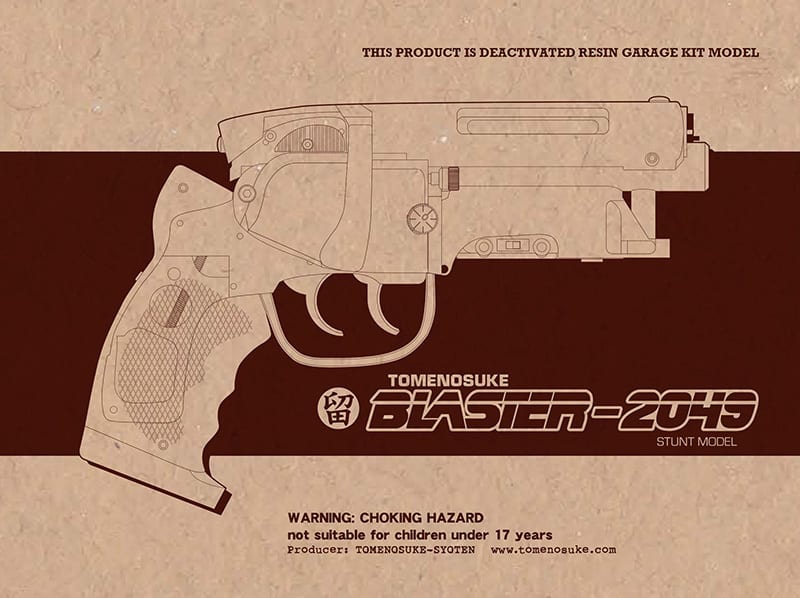 Tomenosuke Blaster 2049 stunt model "Blade Runner 2049" Color Resin ...