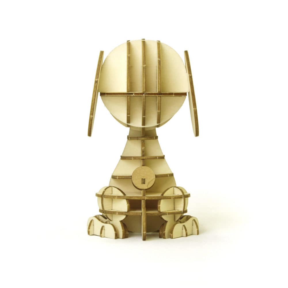 Plastic model Snoopy Card Stand "PEANUTS (SNOOPY)" Wooden Art ki-gu-mi ...