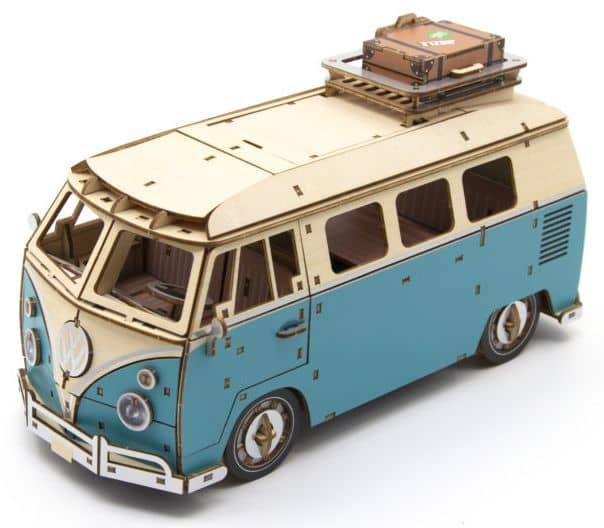 Plastic model Volkswagen T1 Camper van "Wooden Art ki-gu-mi Vintage ...