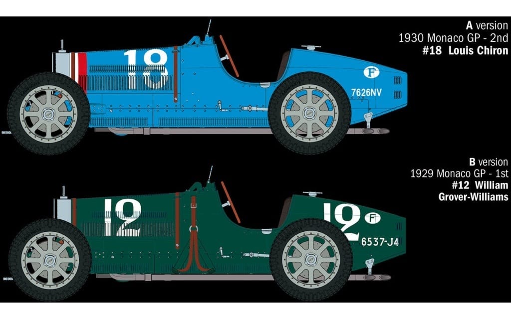 Plastic model 1/12 Bugatti Type 35B (with Japanese instructions ...