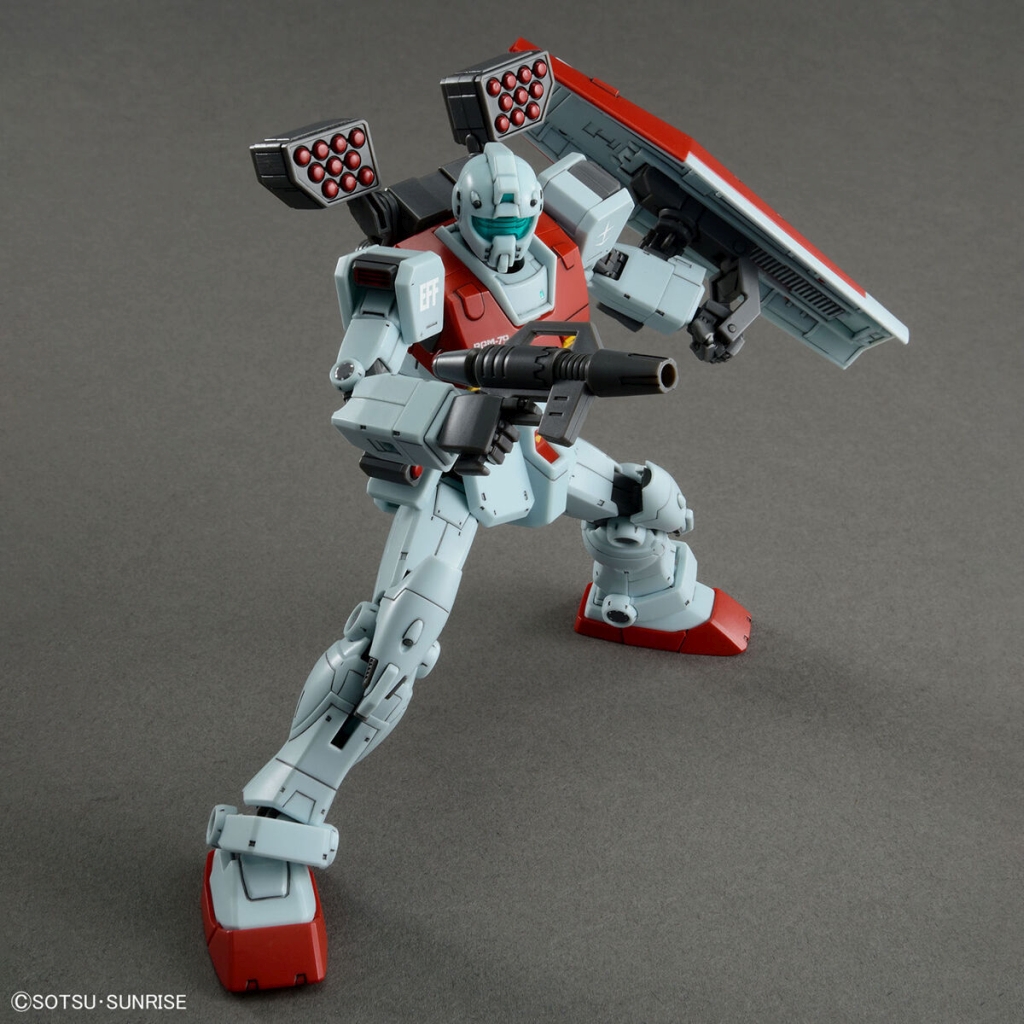 1/144 HG RGM-79 Gym (equipped with shoulder-cannons / missile pods ...