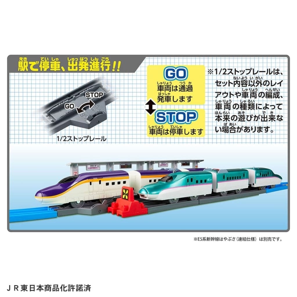 Series E8 TSUBASA and Tomica Arch Crossing Set (comes with 3 S-shaped ...