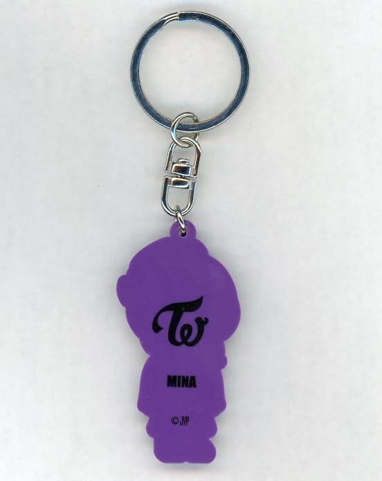 Keyholder mascot (female) Mina (TWICE) rubber key ring "『 One More Time ...