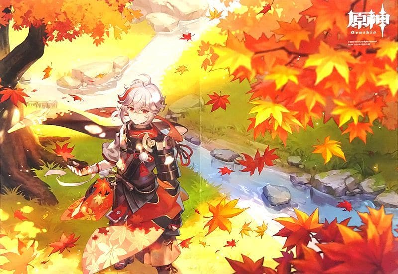 Poster Double-sided Pin Up Poster (Bi-fold) Kasuhara Manyo (Kazuha) / Gathering 「 Genshin / Obey ...