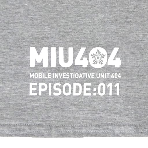 Weekly Changing Script Color Design T-Shirt 11 episode Gray x White L Size "MIU404" TBSishop ...