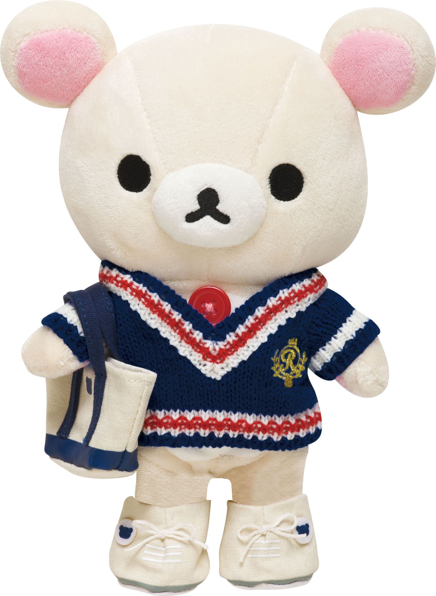 Plush toy Rilakkuma & Co Rilakkuma College Costume (S / Plush toy ...