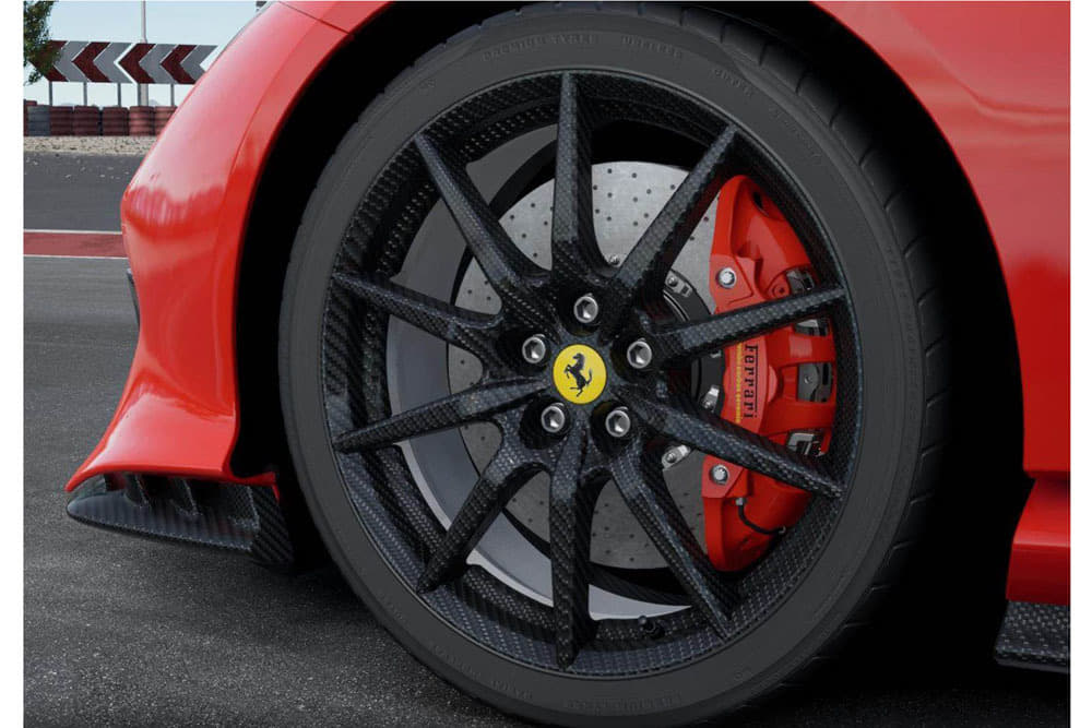 1/43 Ferrari 812 Competizione A Red Corsa 322 Red Brakes/Carbon Fiber ...