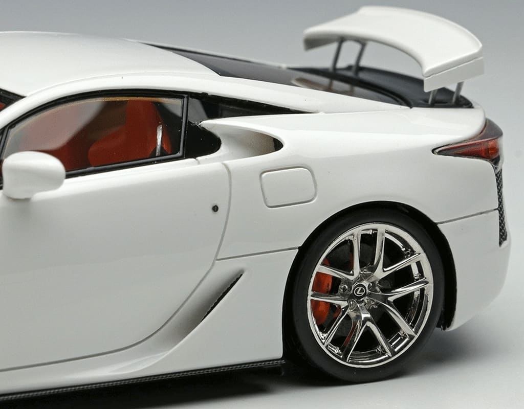1/43 Lexus LFA 2010 Rear Wing up (white test) [EM698A] | Toy Hobby ...