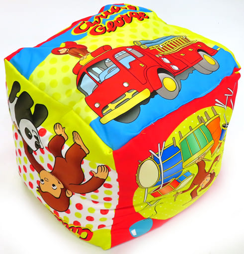 George's Dream (B pattern) BIG Cube Cushion "Monkey's George" | Goods ...