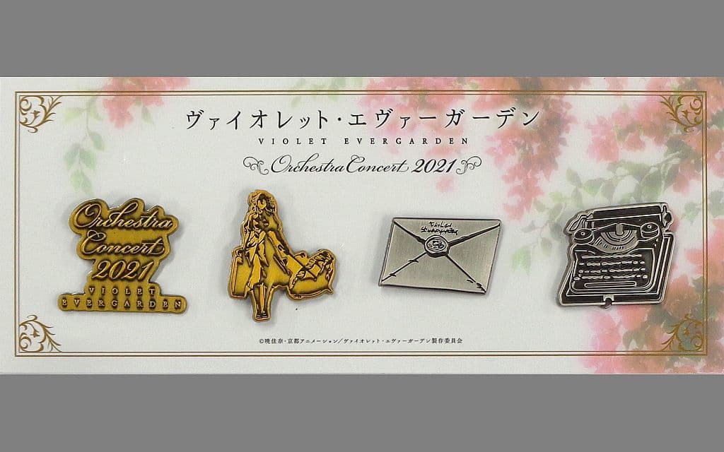 Badge Pins Violet Evergarden Pins (4-Type Set) 「 Violet Evergarden ...