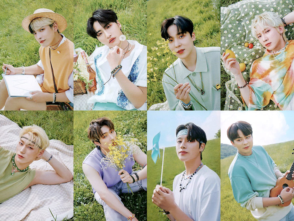 [Single Item] Set of 8 ATEEZ postcards [ATEEZ 2022 SUMMER PHOTOBOOK ...
