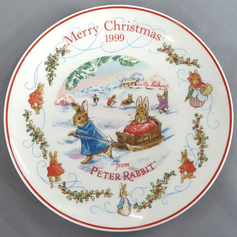 Plates and bowls Peter Rabbit Christmas Plate (1999)' Peter Rabbit ...