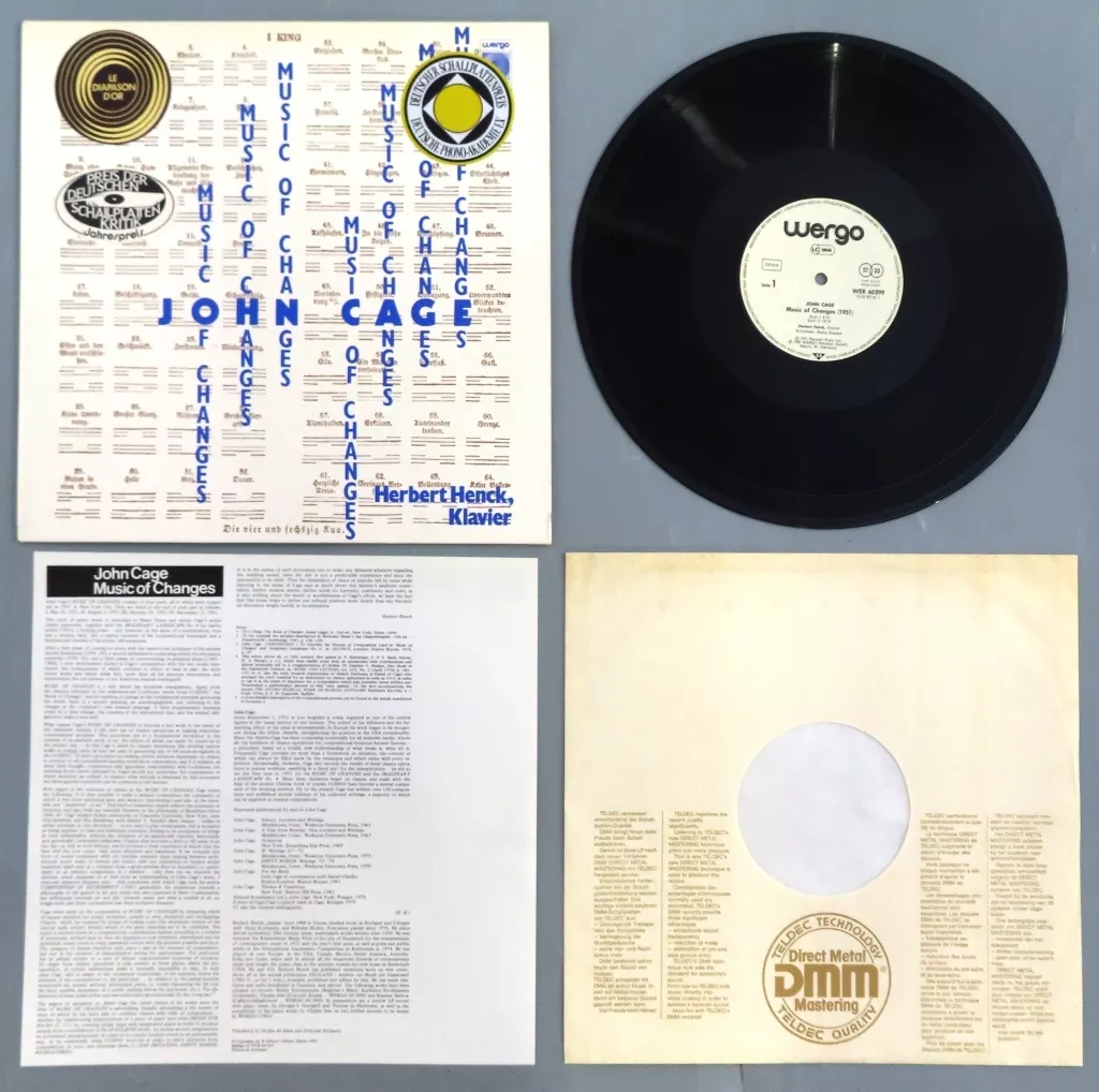 LP records HERBERT HENCK / JOHN CAGE : MUSIC OF CHANGES [import edition ...