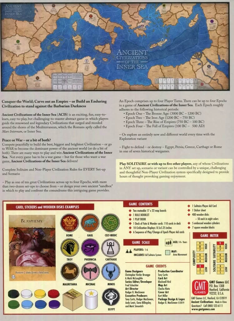 Board game Ancient Civilizations of the Inner Sea in English ...